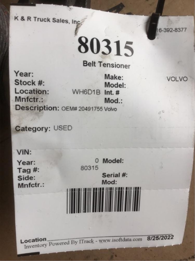 Used Belt Tensioner for sale | Holland Michigan United States | Belt ...