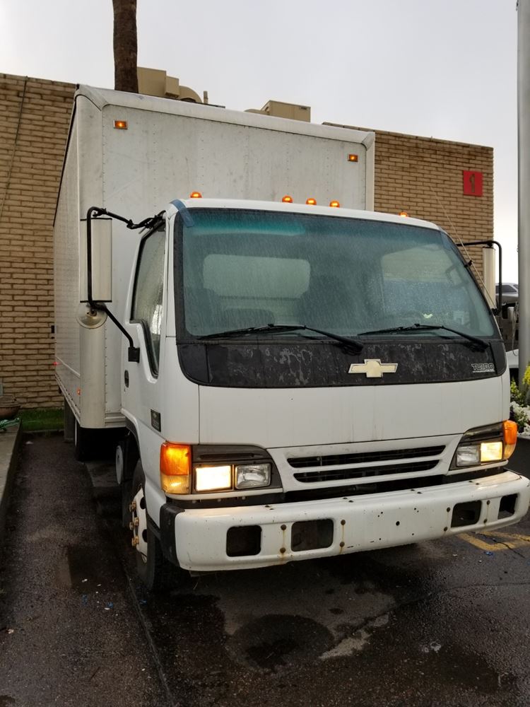 Used 2005 Chevrolet W3500 Diesel 12,000 GVW 16' Van Truck W/Tommy ...